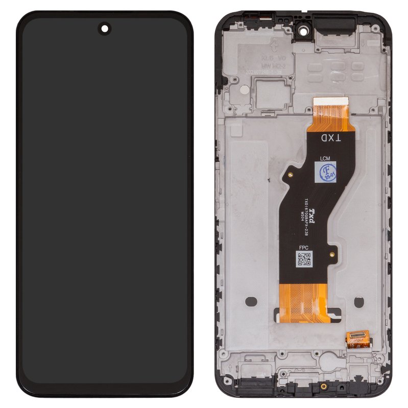 Дисплей для Tecno Spark 30C, чорний, з рамкою, High Copy, TXDI670QBAPX ...